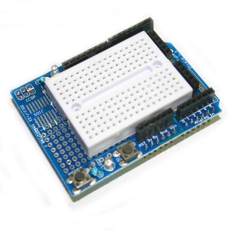 Arduino Unomega Protoshield Breadboard Prototyping Shield Maker Zone